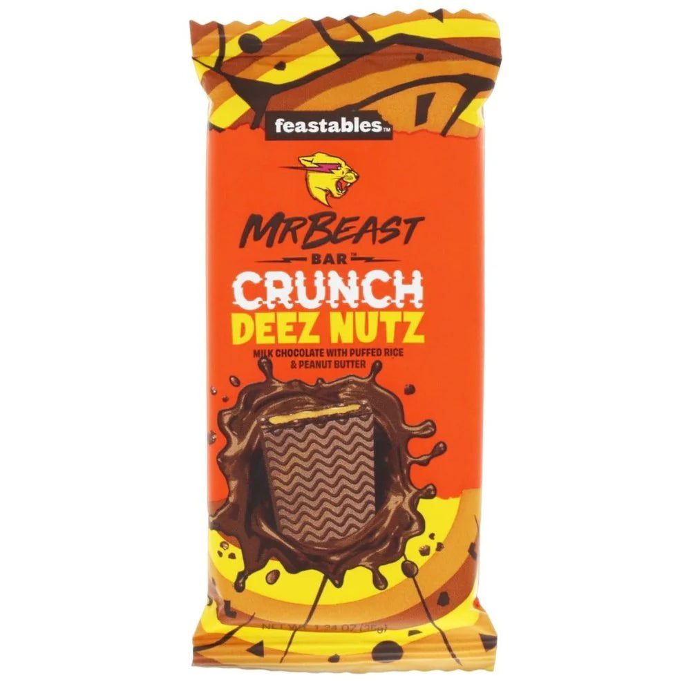 Mr Beast Feastables Chocolate Bar Deez Nutz Small 35g | Klandko