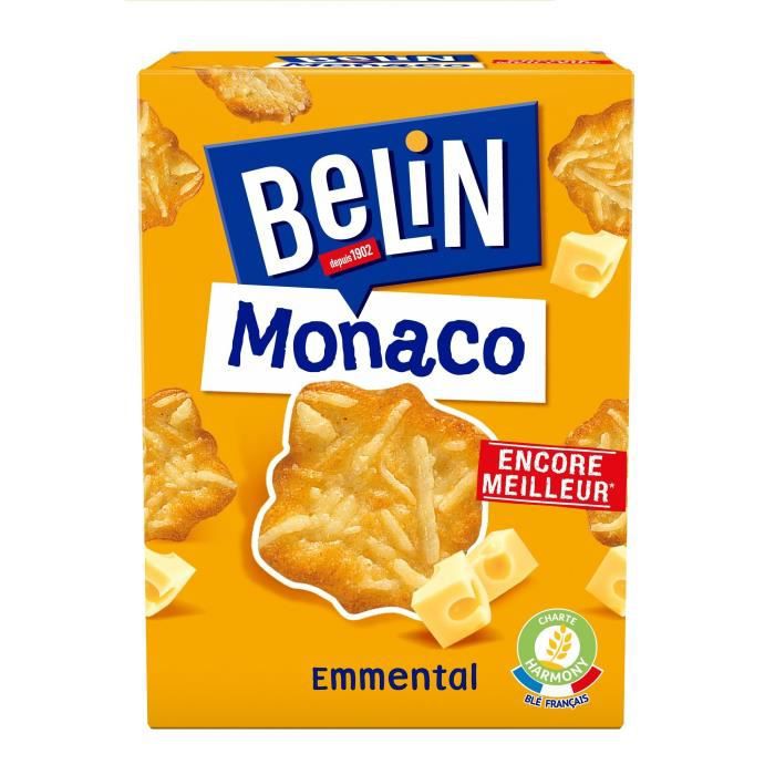 Crackers Monaco Belin Emmental - 110g | Klandko